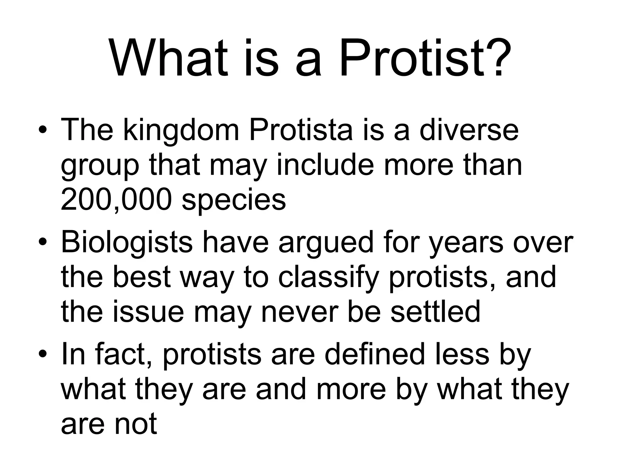 Biology - Chp 20 - Protists - PowerPoint | PPT