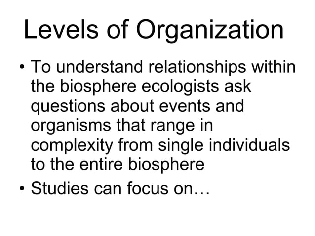 Biology - Chp 3 - The Biosphere - PowerPoint | PPT