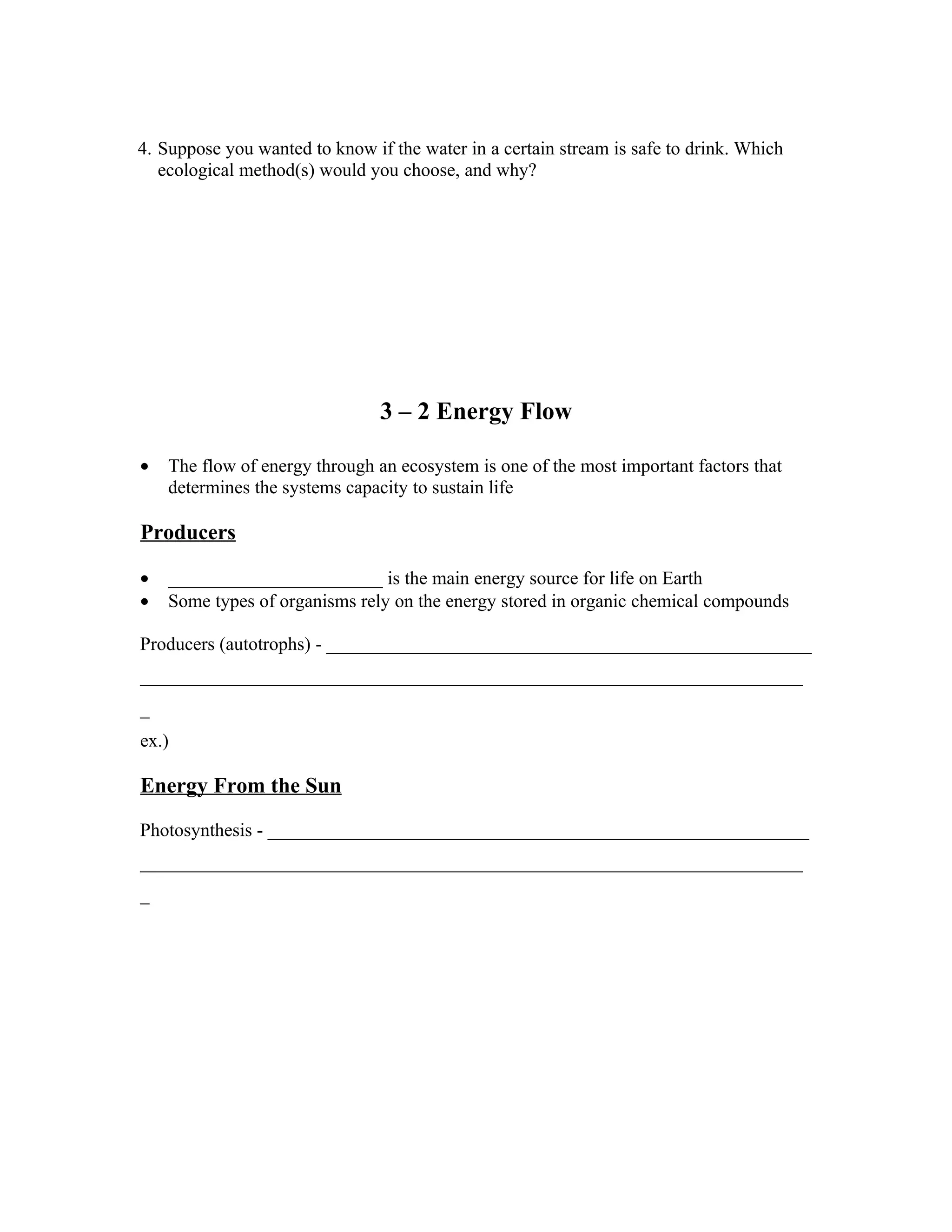Biology - Chp 3 - The Biosphere - Notes | DOC