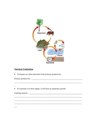 Biology - Chp 3 - The Biosphere - Notes | DOC