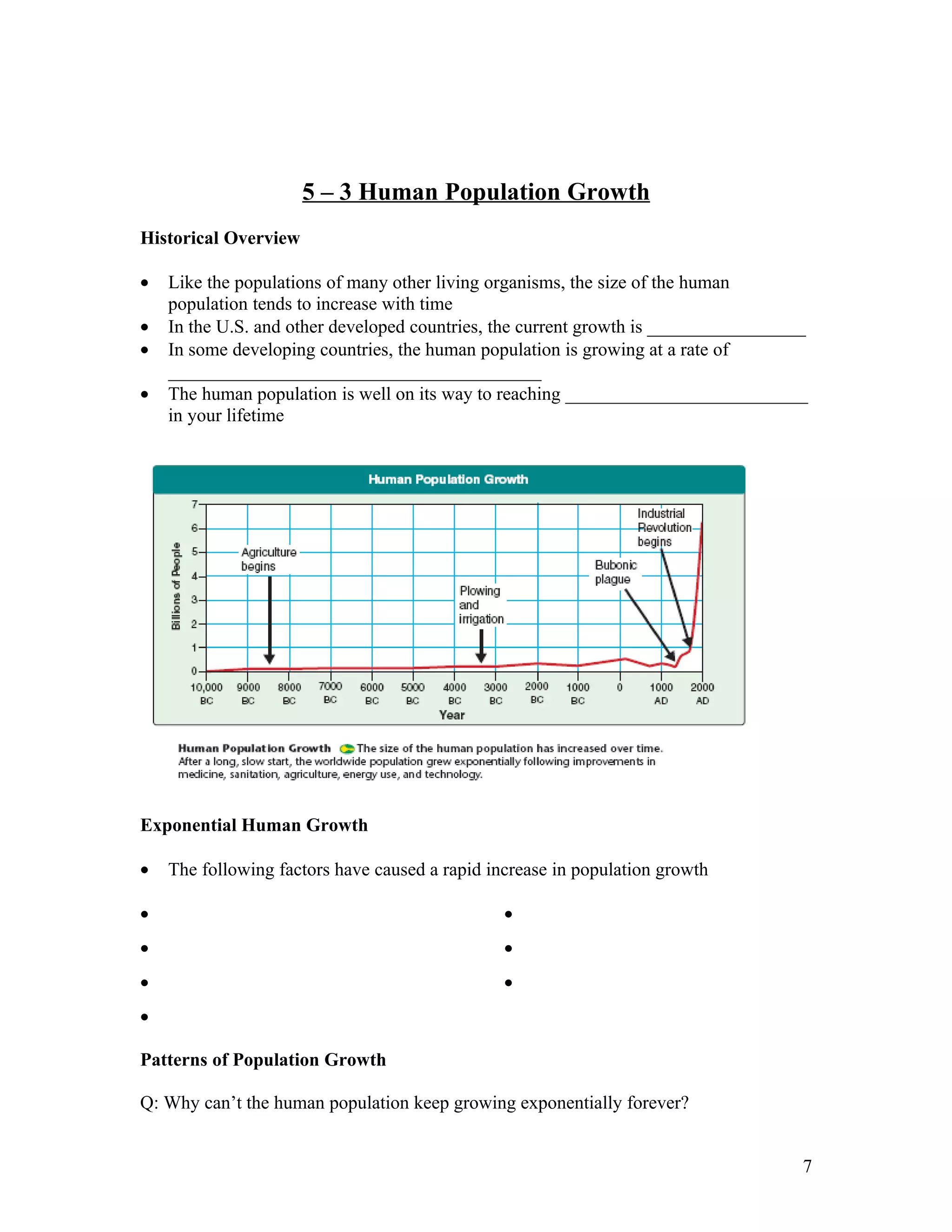 Biology - Chp 5 - Populations - Notes | DOC