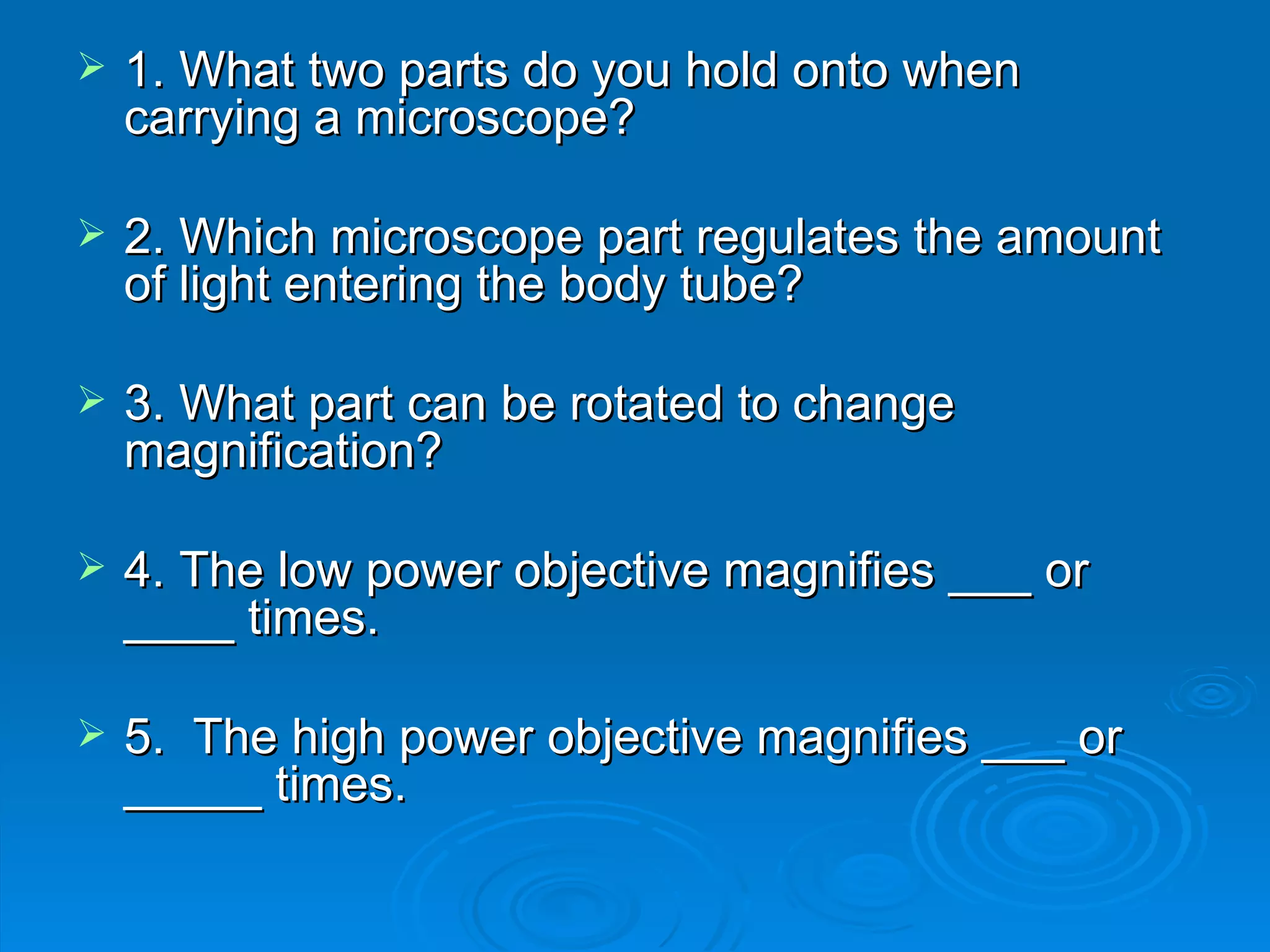 Biology microscopes-quiz | PPT