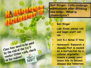 Biology Unit 5 | PPT