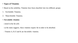 biology - vitamins-types, functions, properties | PDF
