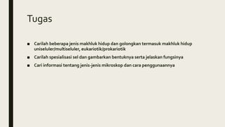 Biology struktur sel | PPTX