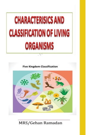 biology 1. Classification Of Living Organisms notes (Dr. jehan Ramadan ...