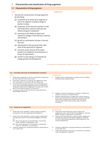 biology 1. Classification Of Living Organisms notes (Dr. jehan Ramadan ...