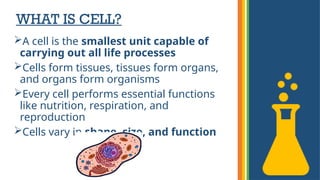 FUNDAMENTAL UNIT OF LIFE BIOLOGY PPT 9TH | PPTX