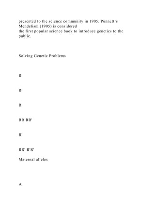 Biology 103 Laboratory Exercise – Genetic Problems .docx