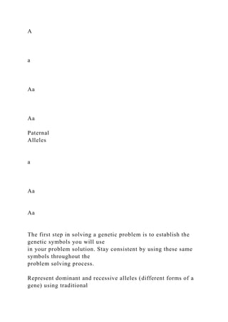 Biology 103 Laboratory Exercise – Genetic Problems .docx