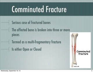 Biology 120: Module 04: 3 Types of Fractures | PDF