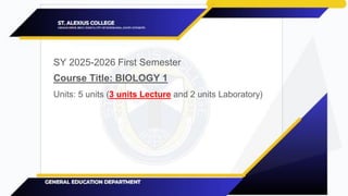 Biology 1 Lecture Intro.pdf hhahahahhhhhhhhhh | PDF