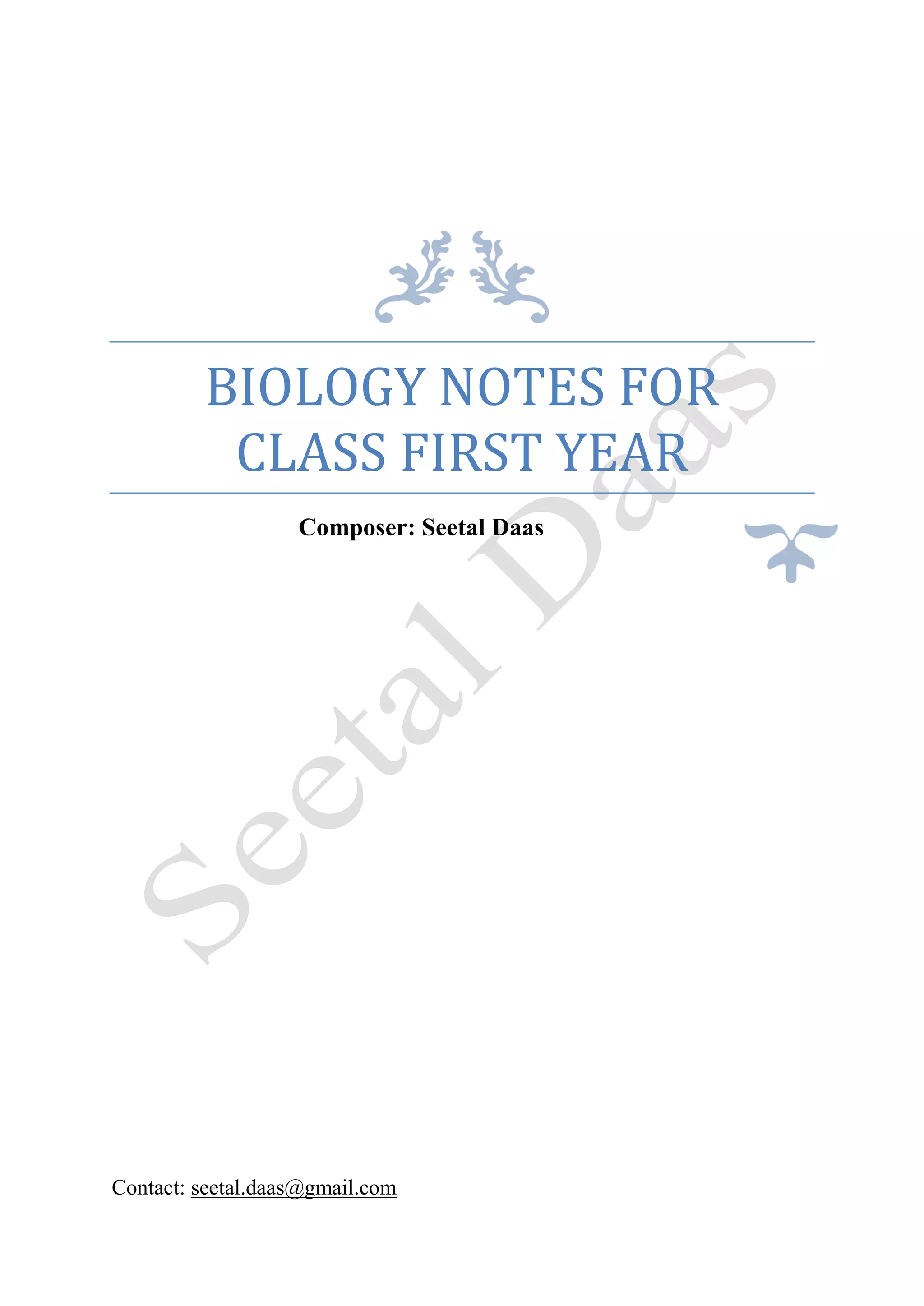 Biology First Year Complete 14 Chapters | PDF | Chemistry | Science