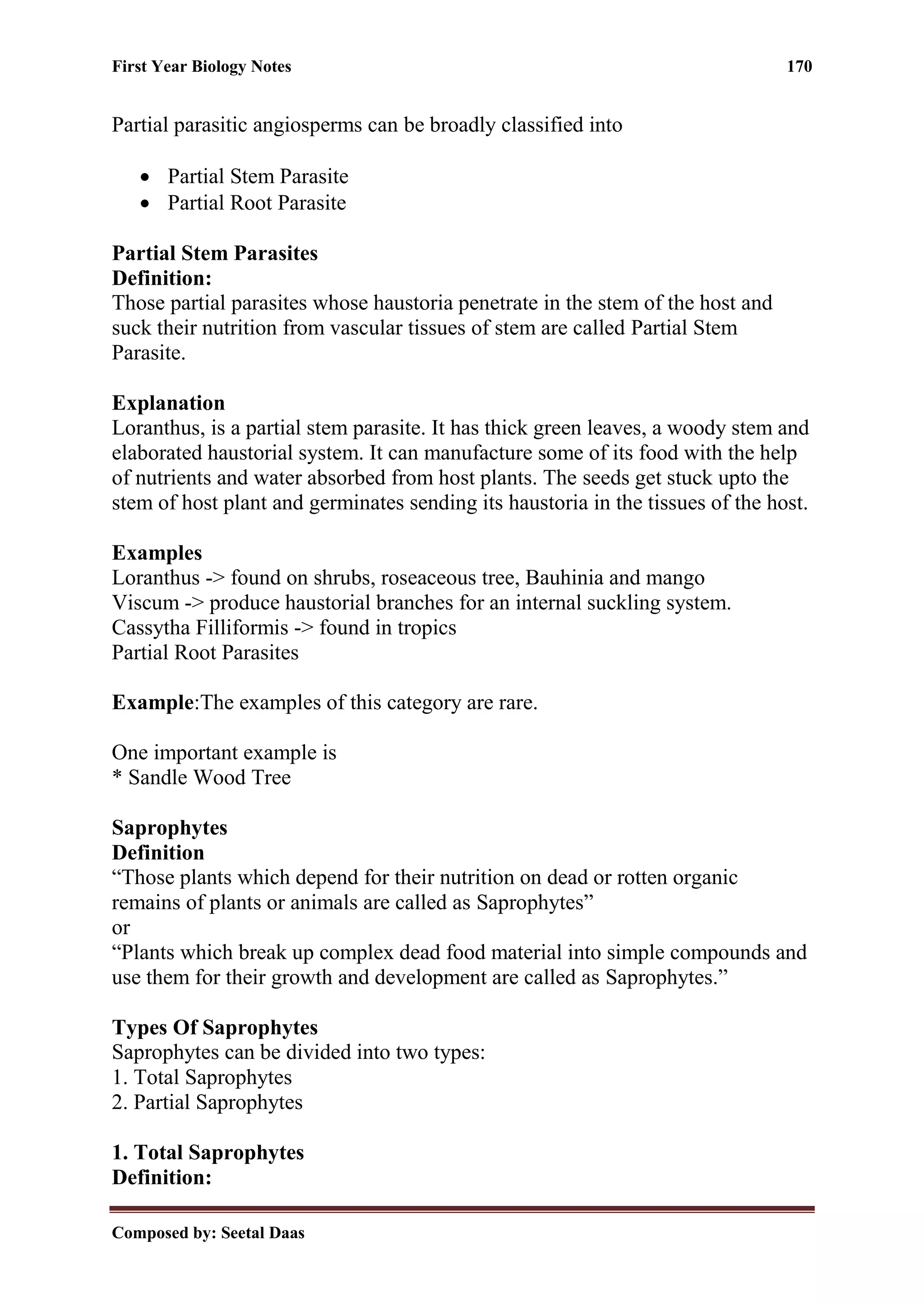 Biology First Year Complete 14 Chapters | PDF