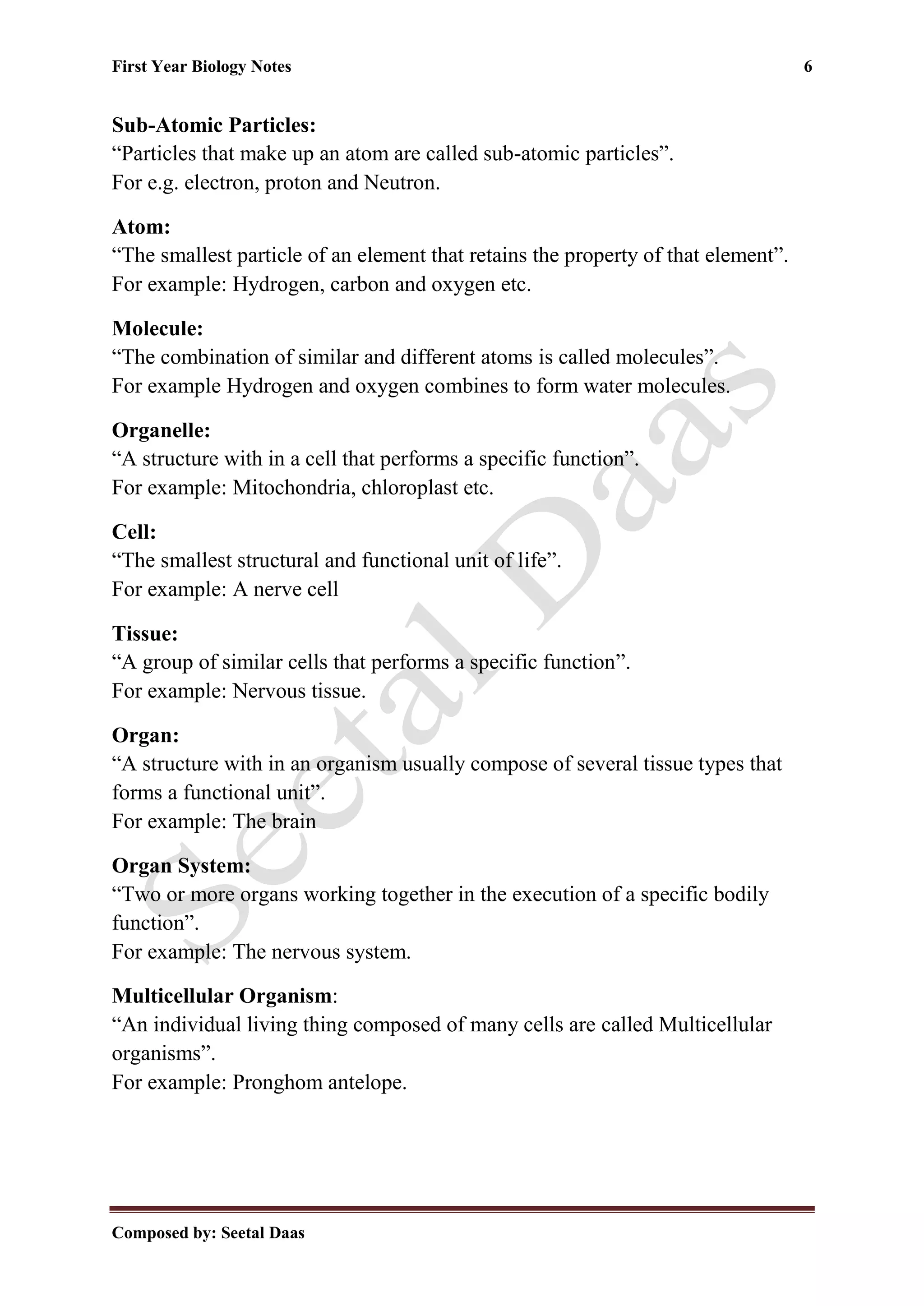Biology First Year Complete 14 Chapters | PDF | Chemistry | Science