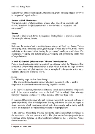 Biology First Year Complete 14 Chapters | PDF