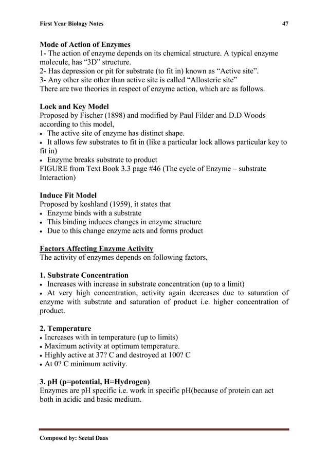 Biology First Year Complete 14 Chapters | PDF | Chemistry | Science