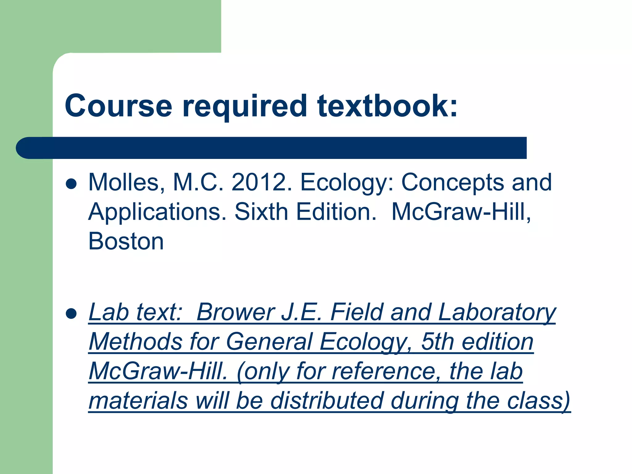 Biology 205 Course Introduction | PPTX