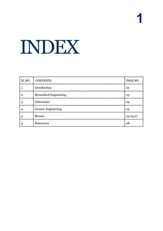 Biology presentation regarding biomedical engineering | PPTX
