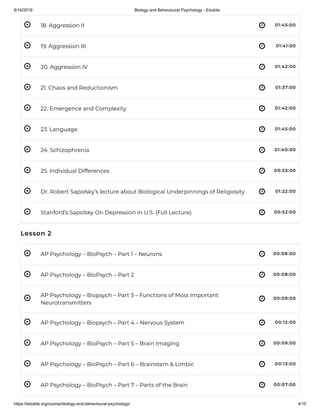 Biology and Behavioural Psychology - Edukite | PDF