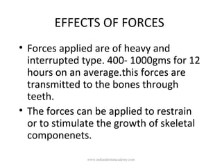 Biology and biomechanics of extraoral appliances /certified fixed ...