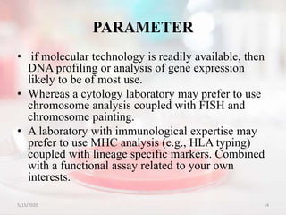 Biology and characterization of the cell culture | PPTX
