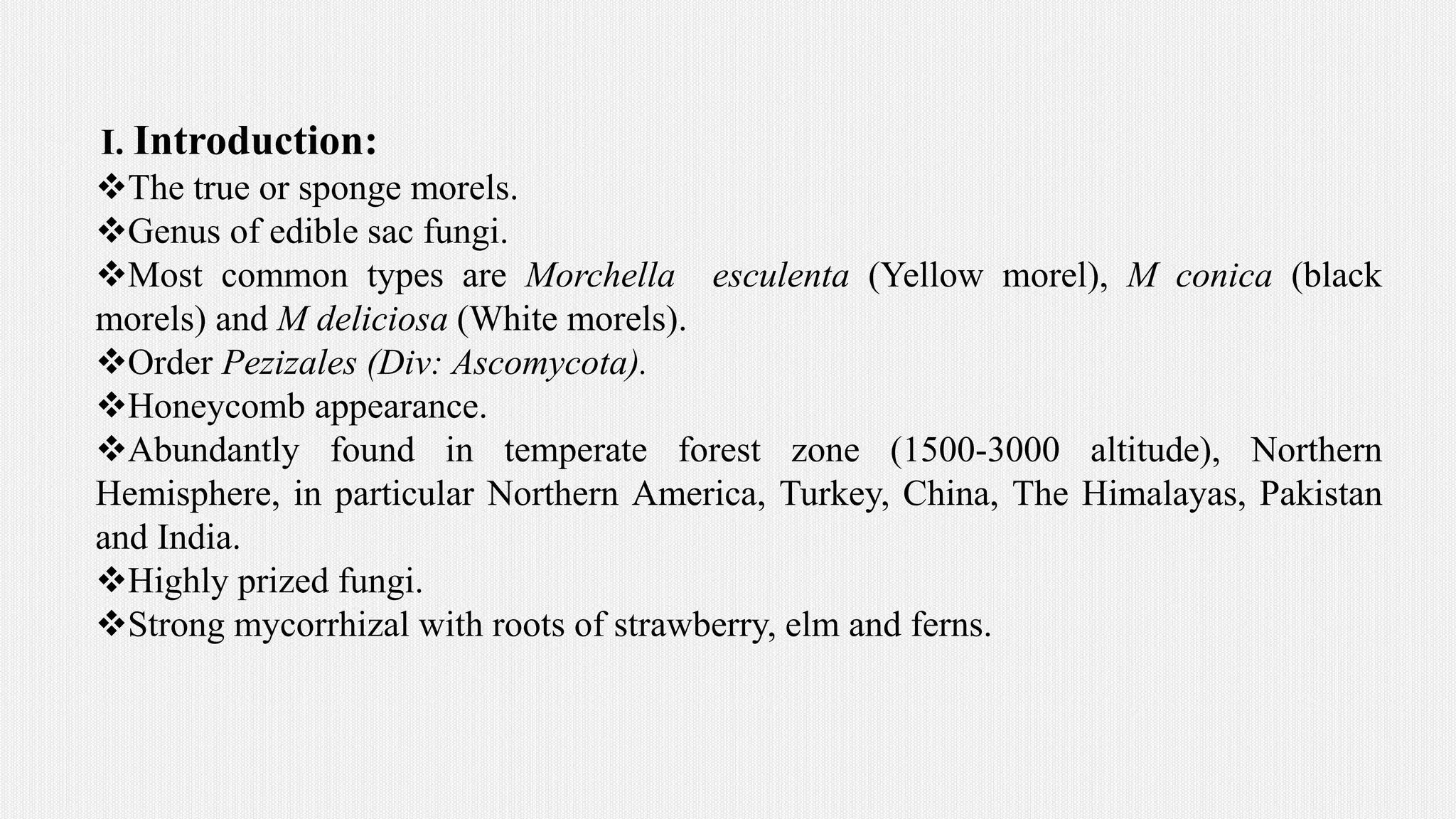 Biology and cultivation of morchella | PPTX
