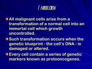 Biology And Pathophysiology Of Cancer | PPT