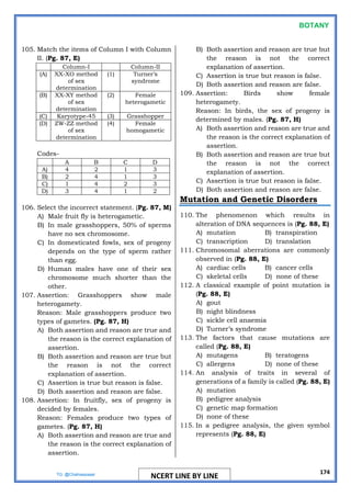 Biology class 12 assignment neet level practise chapter wise | PDF