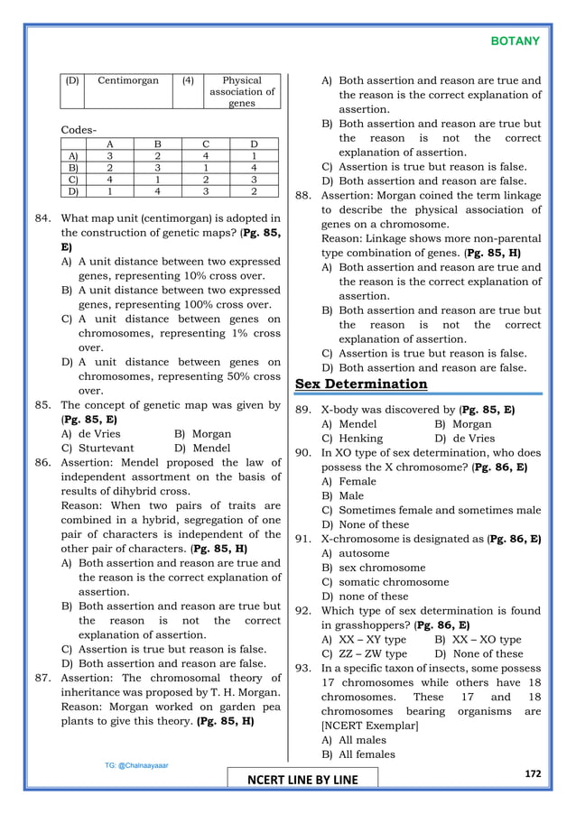 Biology class 12 assignment neet level practise chapter wise | PDF