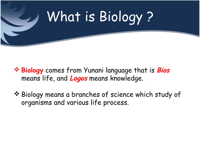 Biology as the study of life and living | PPT
