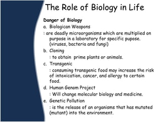 Biology as the study of life and living | PPT