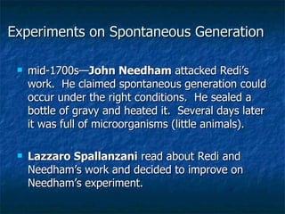 Biology cell theory-and-and spontaneuous generation | PPT