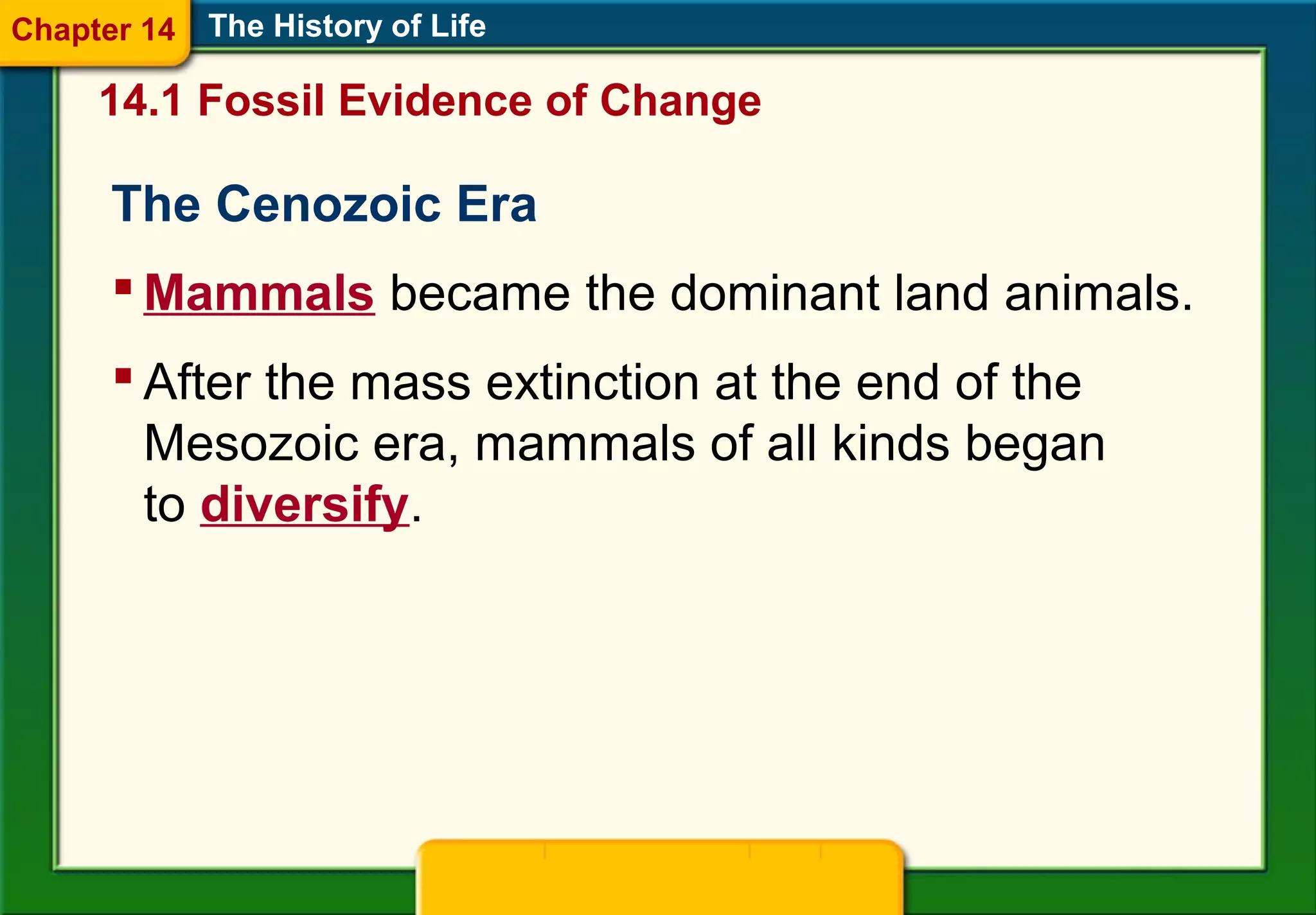 Biology Ch. 14 History of Life | PPT