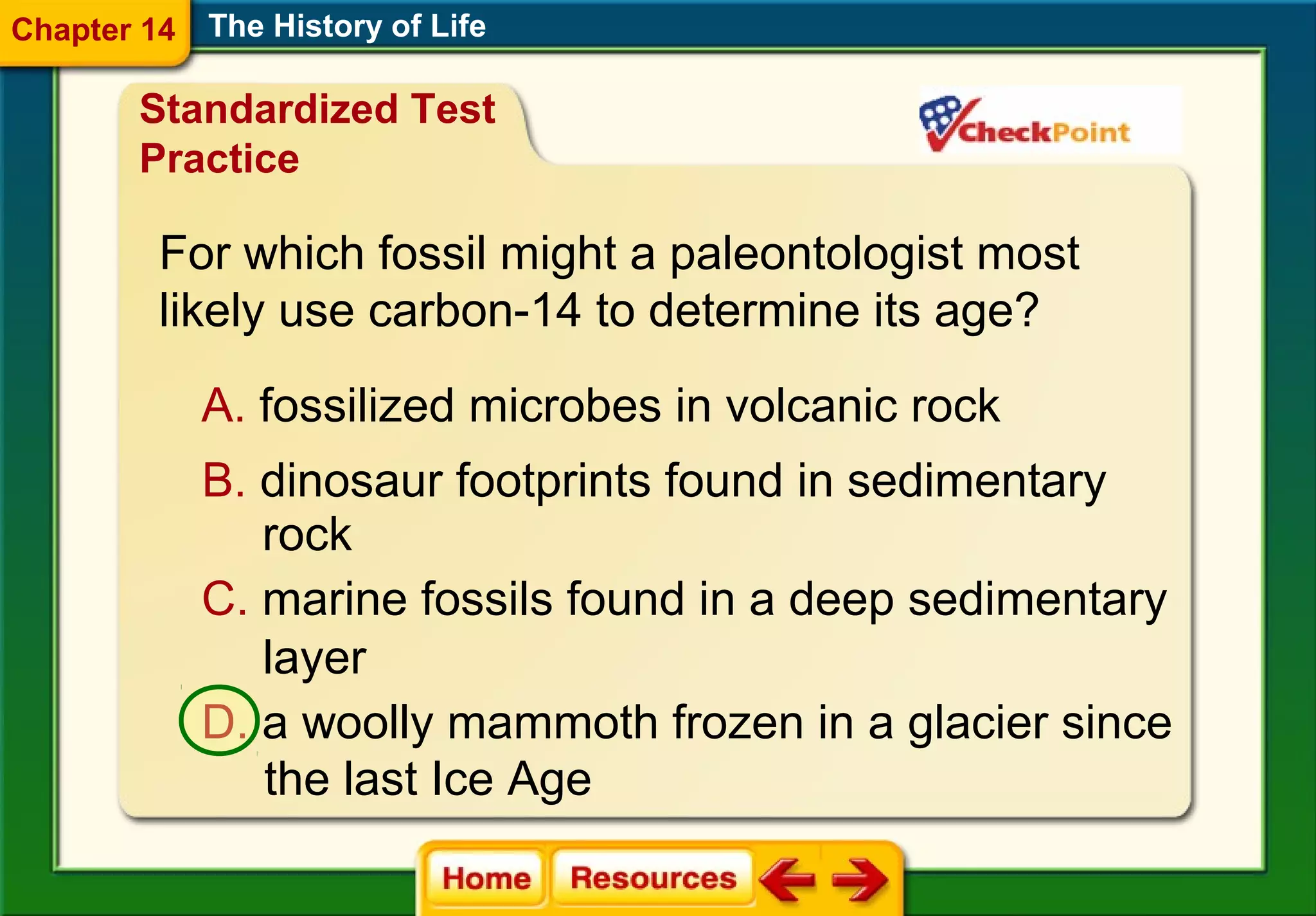 Biology Ch. 14 History of Life | PPT
