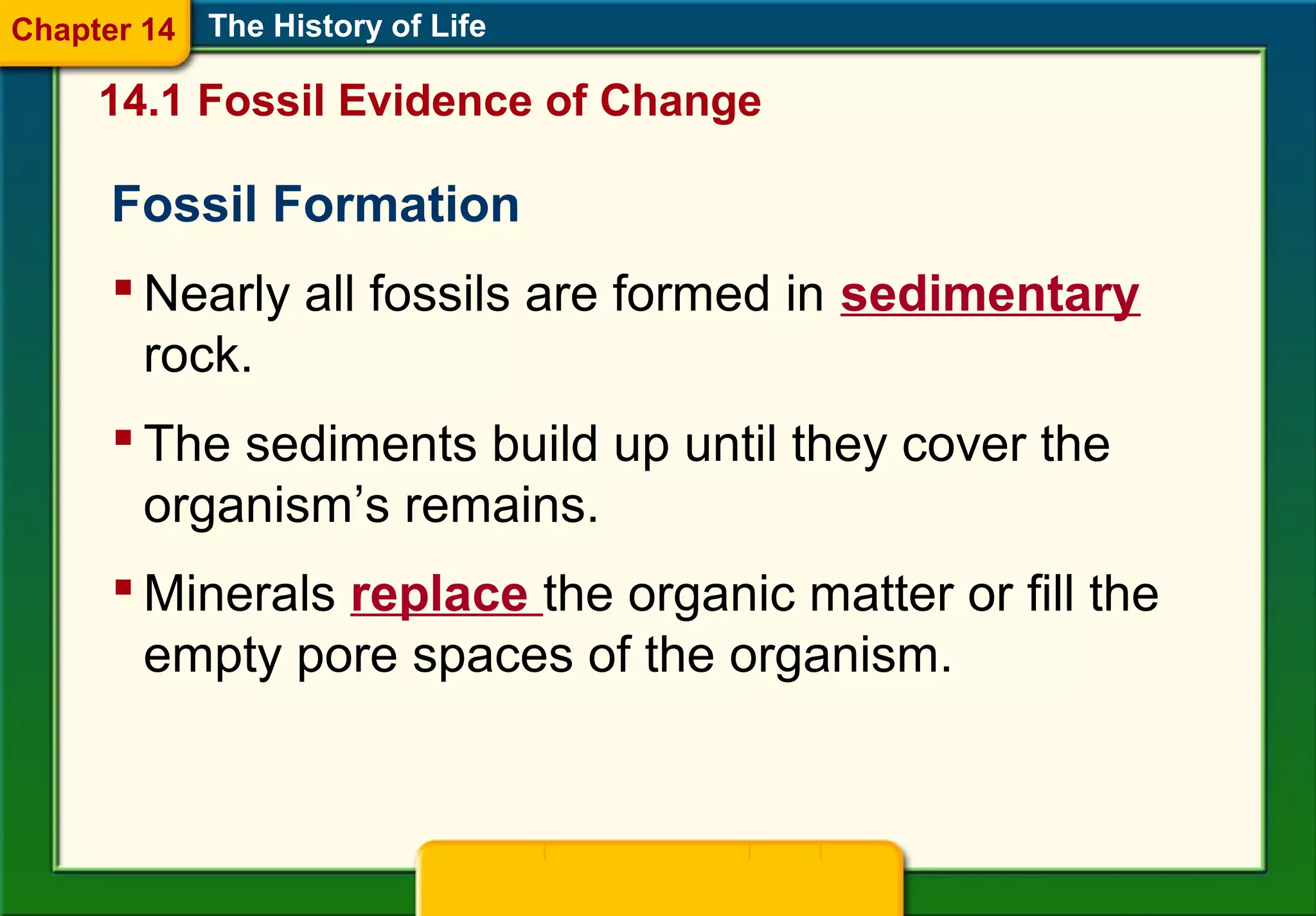 Biology Ch. 14 History of Life | PPT