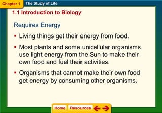 Biology introduction to life Ch. 1.ppt
