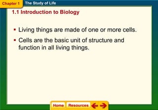 Biology introduction to life Ch. 1.ppt
