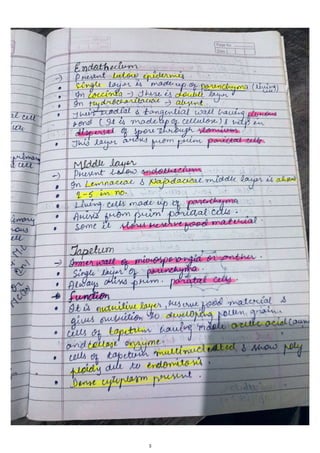 Sexual Reproduction in Flowering Plants Ch -2 Notes Class 12 Biology | PDF