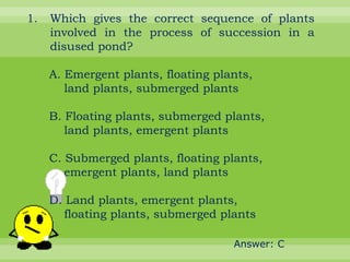 Biology chapter 8 colonisation and succession in a pond | PPT