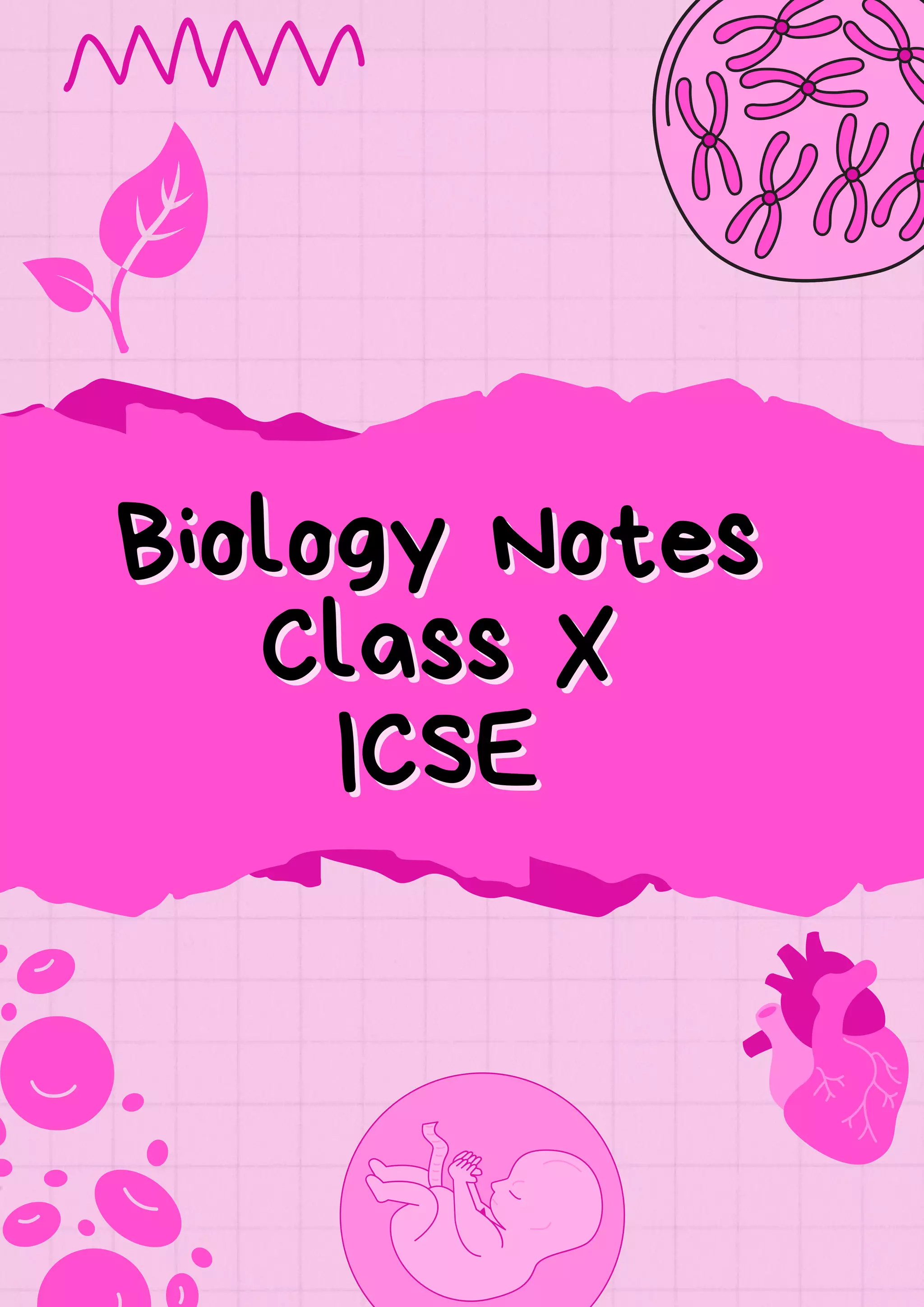 ICSE Biology Class X Handwritten Notes | PDF