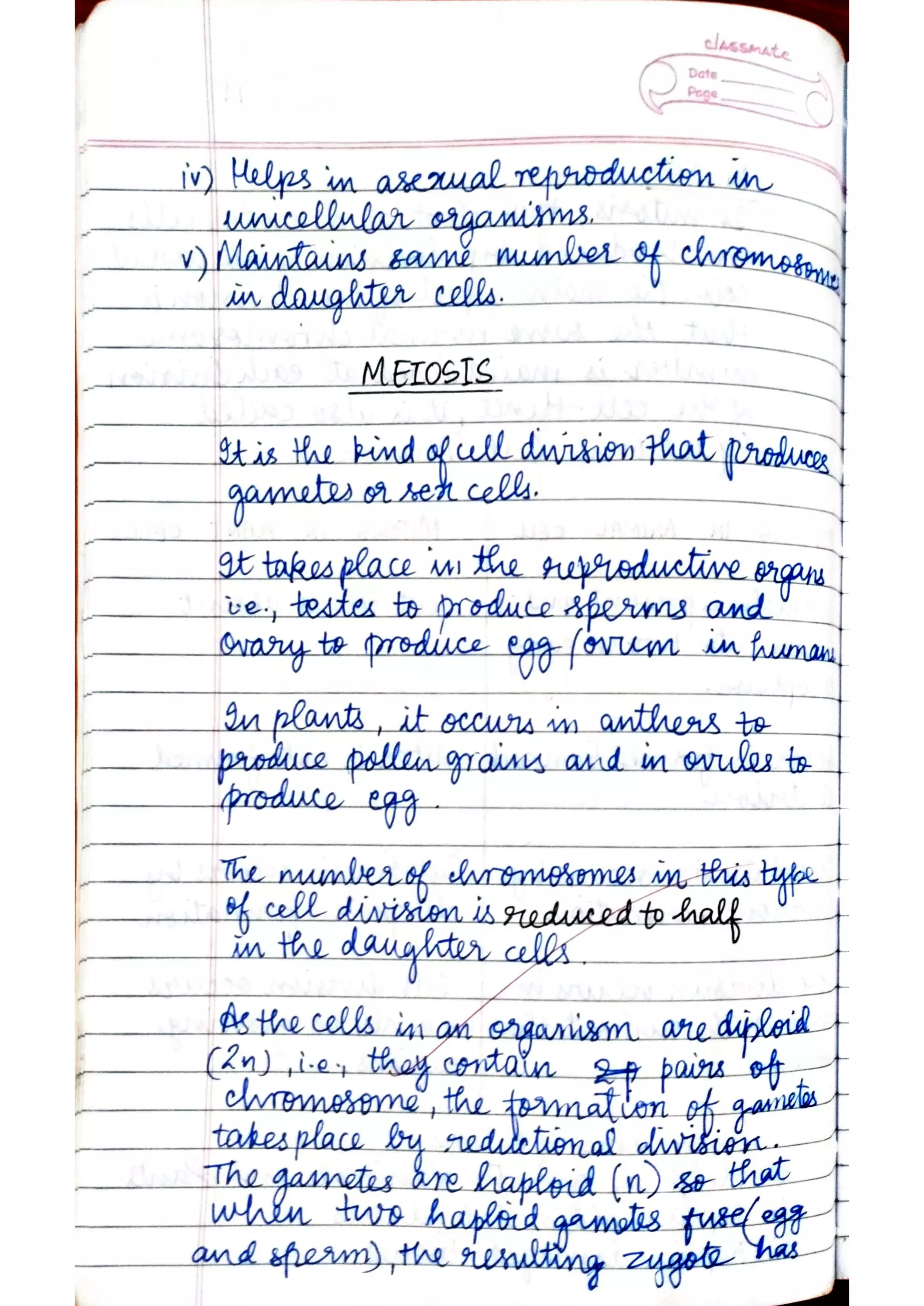 ICSE Biology Class X Handwritten Notes | PDF