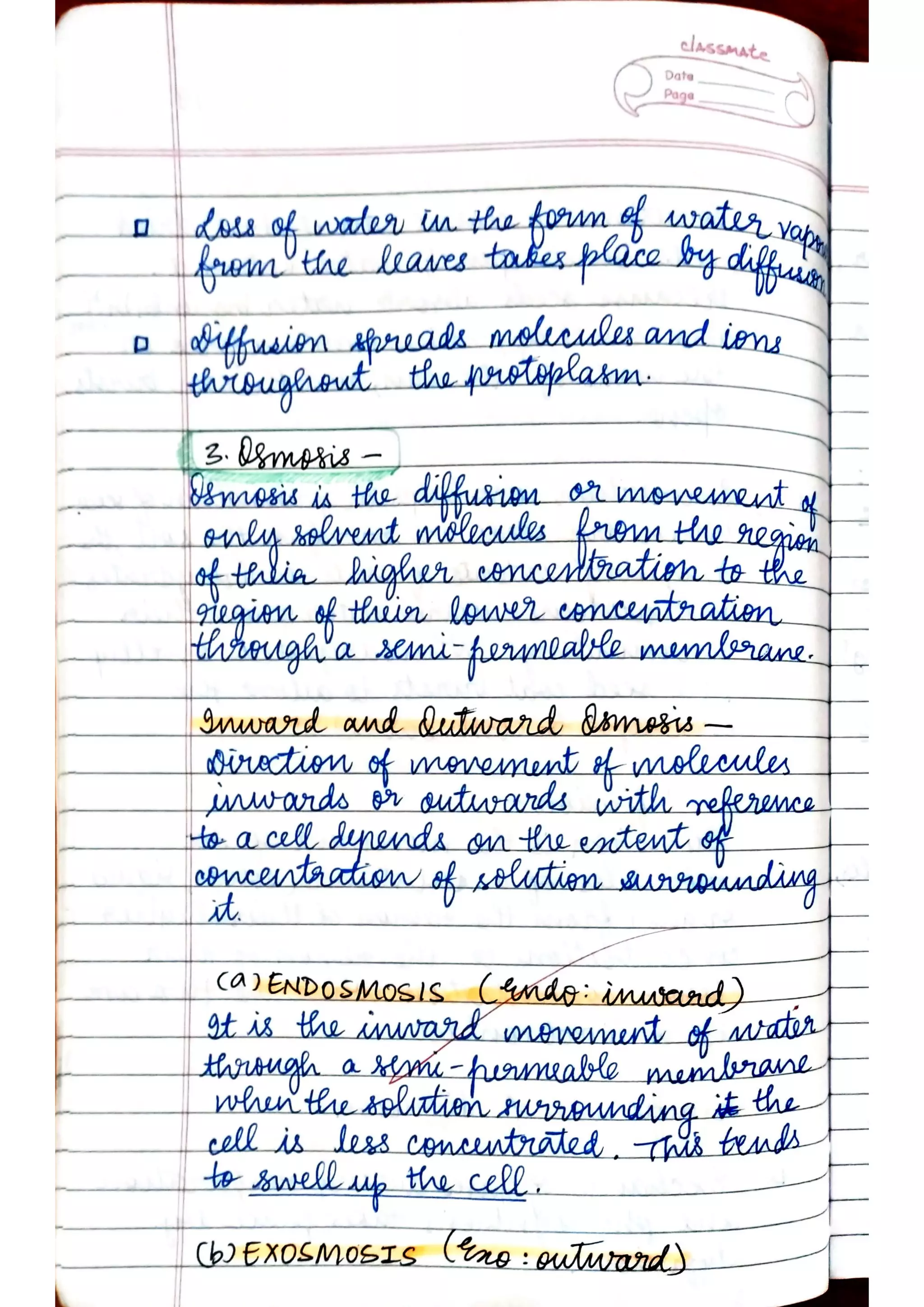 ICSE Biology Class X Handwritten Notes | PDF