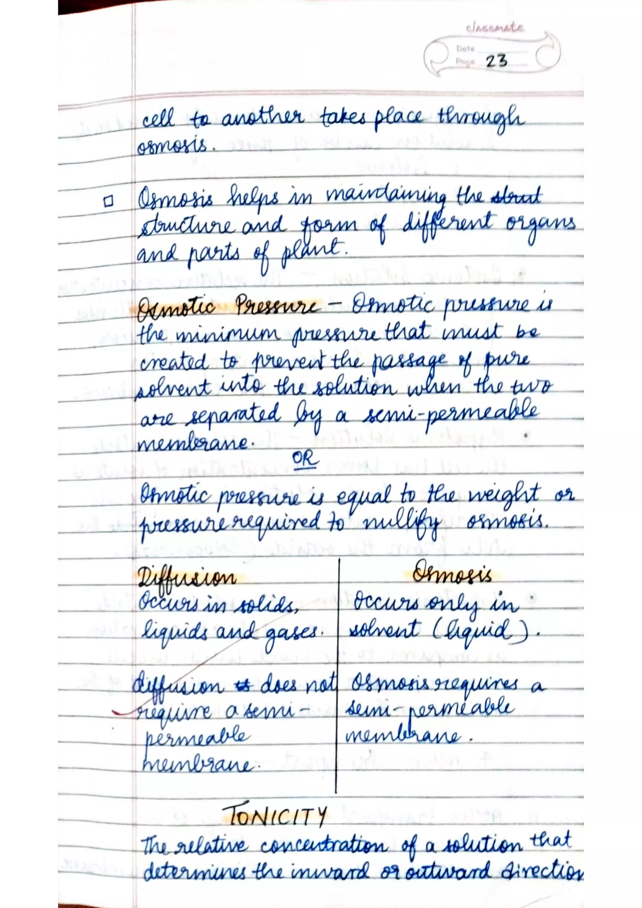 ICSE Biology Class X Handwritten Notes | PDF
