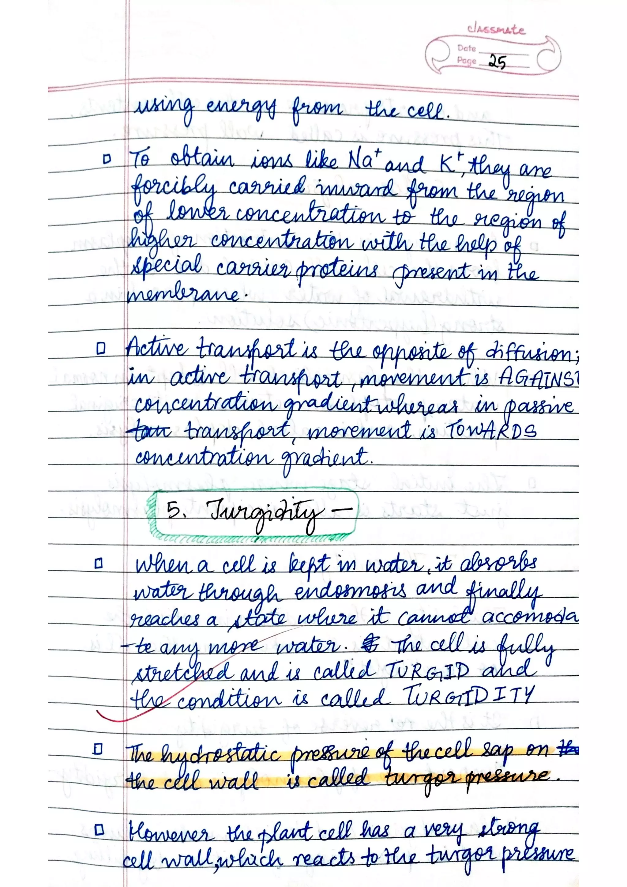ICSE Biology Class X Handwritten Notes | PDF