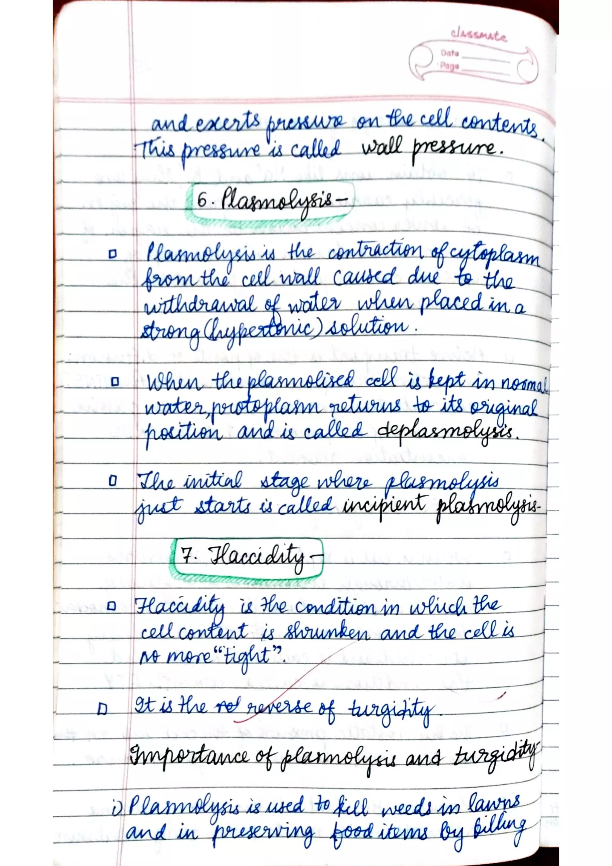 ICSE Biology Class X Handwritten Notes | PDF