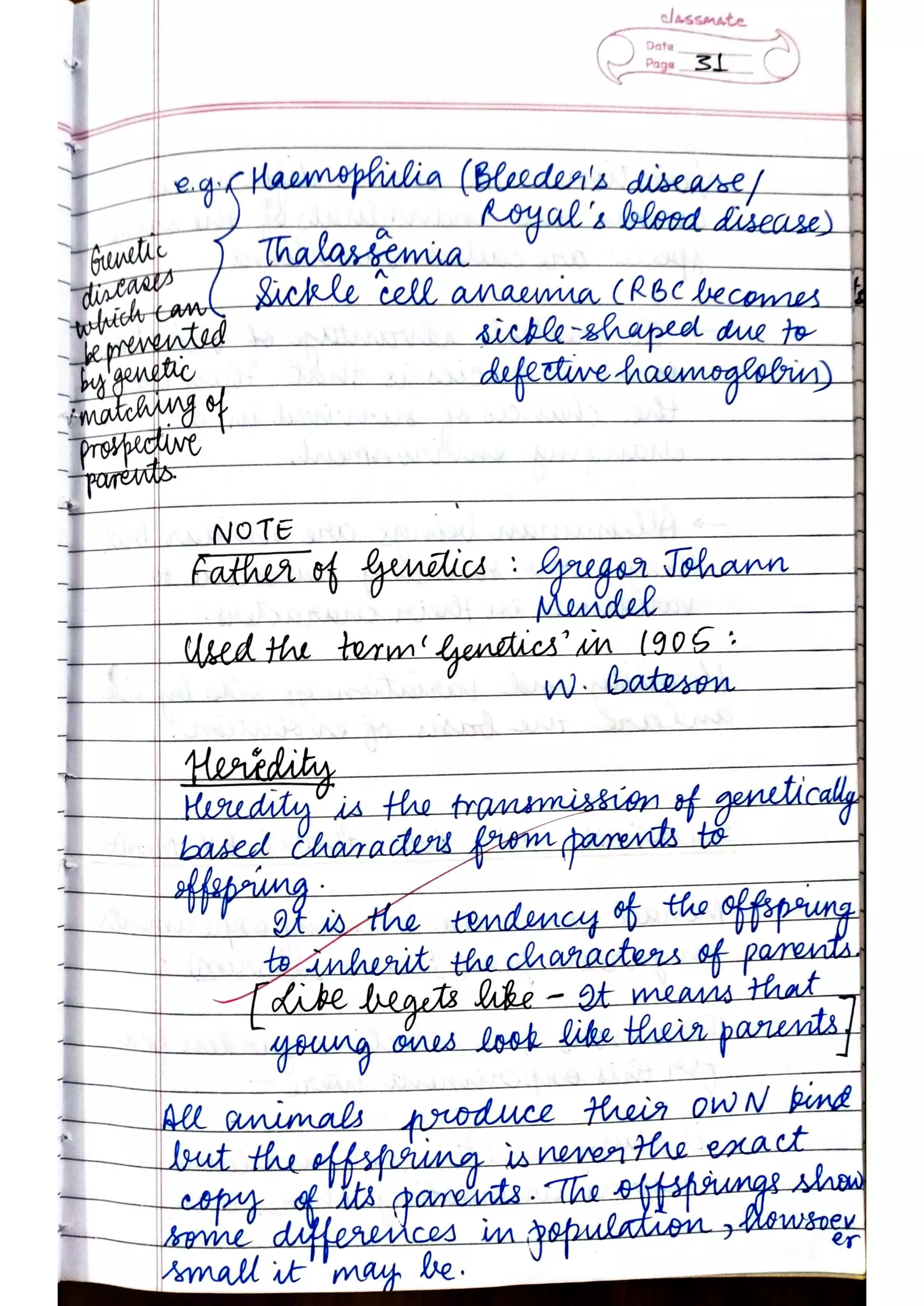 ICSE Biology Class X Handwritten Notes | PDF