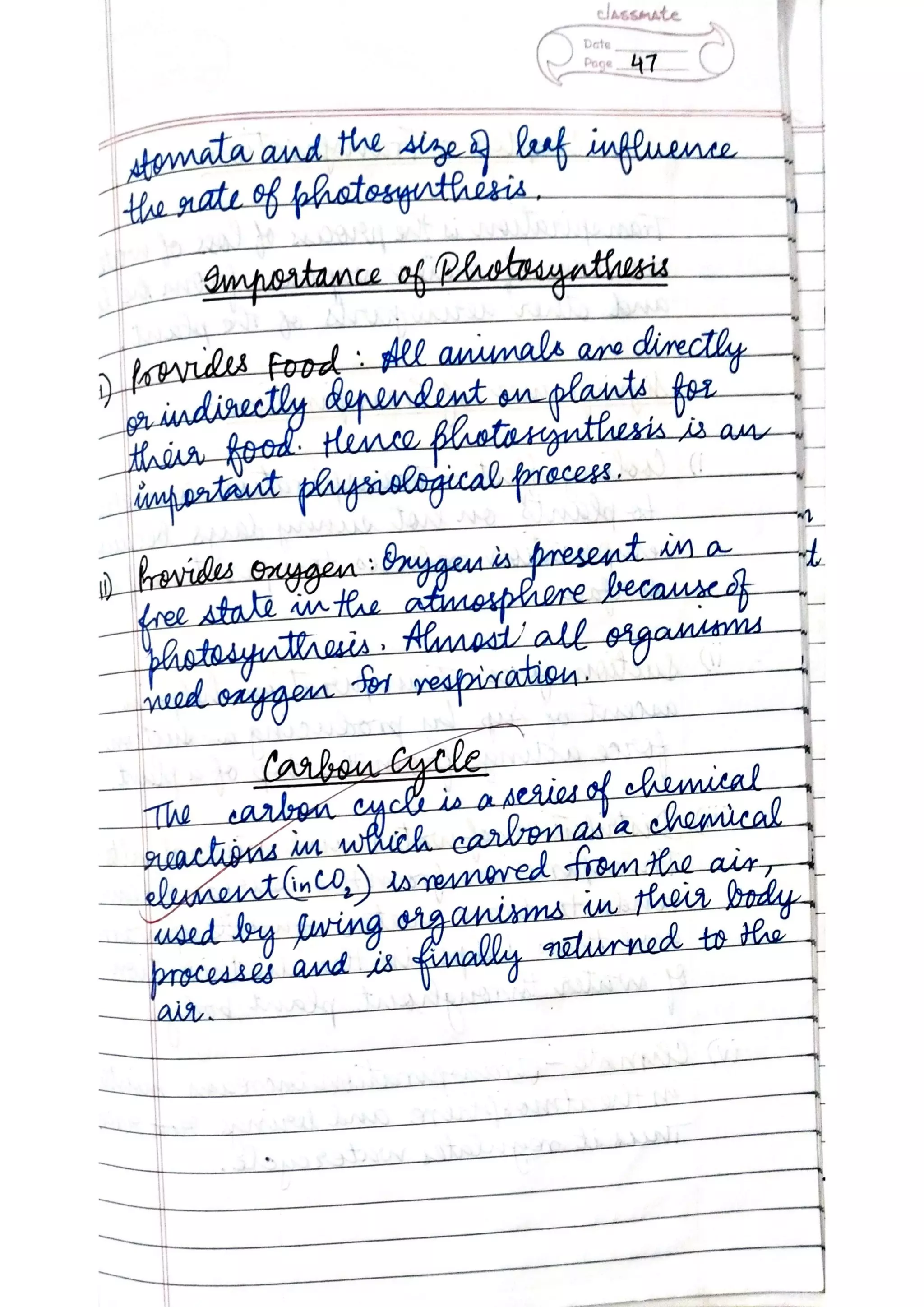 ICSE Biology Class X Handwritten Notes | PDF