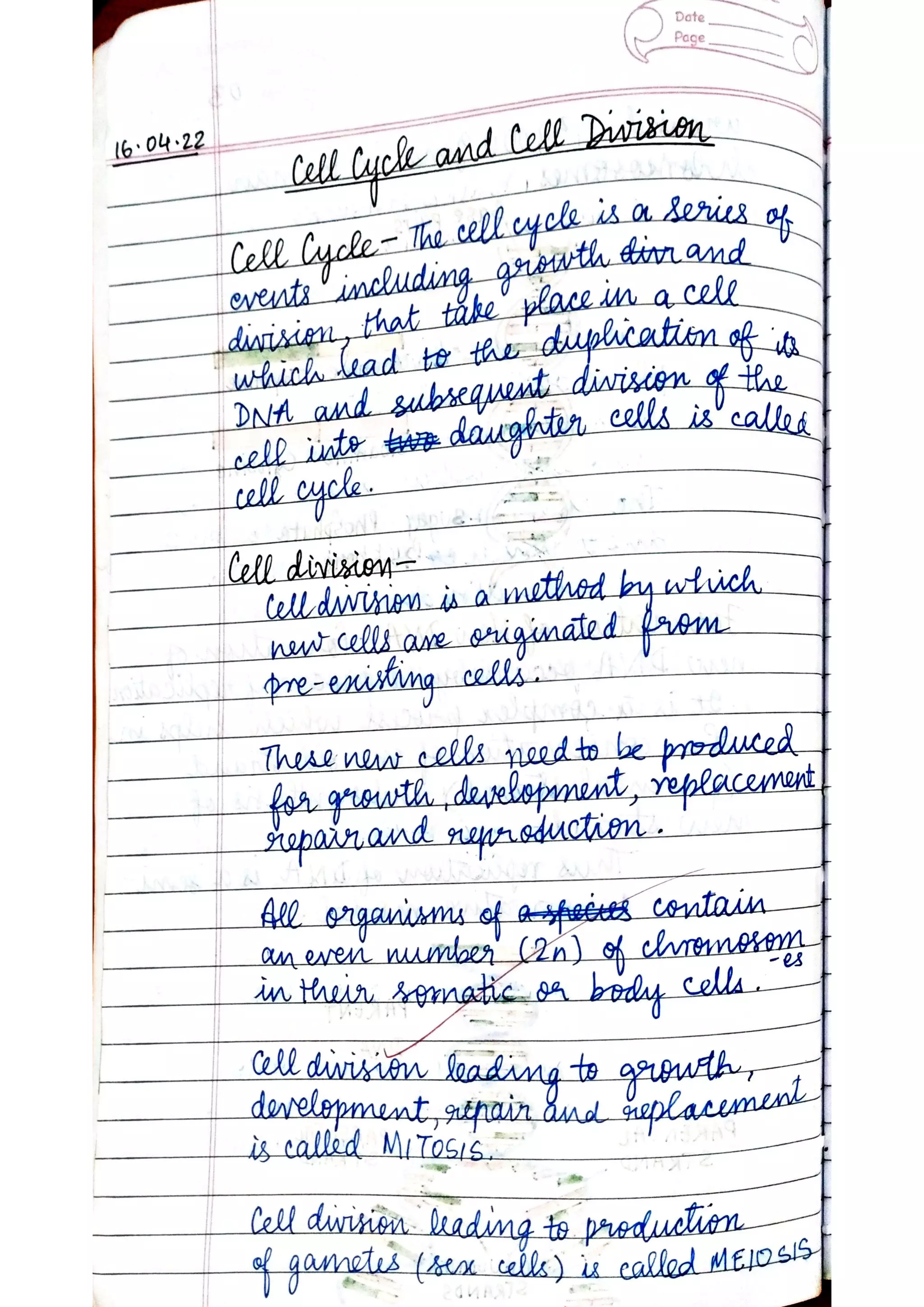 ICSE Biology Class X Handwritten Notes | PDF