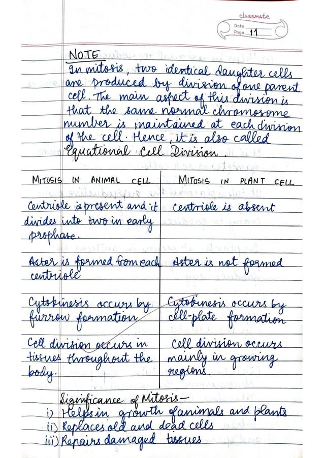 ICSE Biology Class X Handwritten Notes | PDF